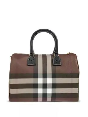 Burberry Check Pattern Bowling Bag