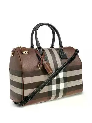 Burberry Check Pattern Bowling Bag