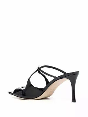 JIMMY CHOO 75mm Anise Sandals - Black
