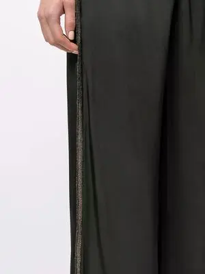 BARUNI Side-stripe Wide-leg Trousers