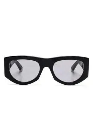 Gucci Geometric-frame Sunglasses - Black