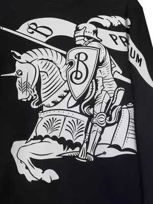 Burberry Equestrian Knight Motif Cotton Sweatshirt