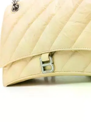 Balenciaga Medium Crush Leather Shoulder Bag