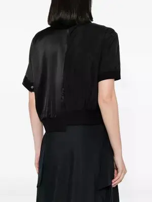 JNBY V-neck Button-down Shirt - Black