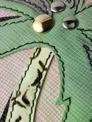 Prada Palm Tree Name Tag
