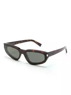 Saint Laurent Nova Tortoiseshell Sunglasses - Brown