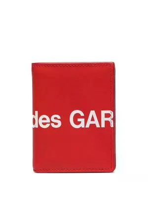 Comme Des Garçons Logo-print Leather Wallet - Red