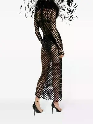 Dolce & Gabbana Maxi Sequinned Mesh Dress