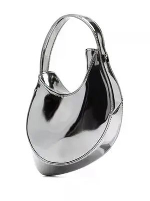 MUGLER Mini Smooth Spiral Curve 02 Bag - Silver