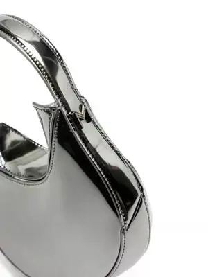 MUGLER Mini Smooth Spiral Curve 02 Bag - Silver