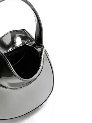 MUGLER Mini Smooth Spiral Curve 02 Bag - Silver
