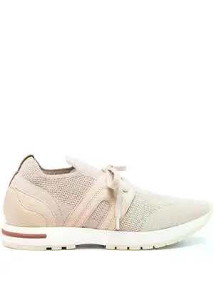 Loro Piana Lace-up Sock Ankle Sneakers
