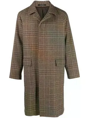 Tagliatore Checked Single-breasted Coat
