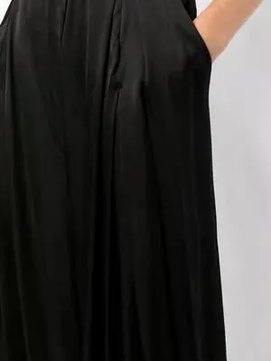Goen.j Wide-leg Pleated Trousers - Black