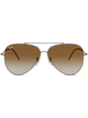 Ray-ban Aviator Reverse Gradient-lens Sunglasses - Brown