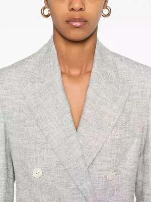 Eleventy Bouclé Double-breasted Blazer
