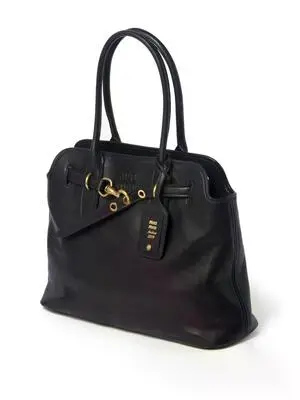 Miu Miu Medium Nappa Leather Tote - Black