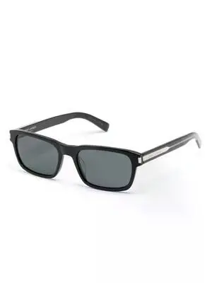 Saint Laurent Rectangle-frame Sunglasses - Black