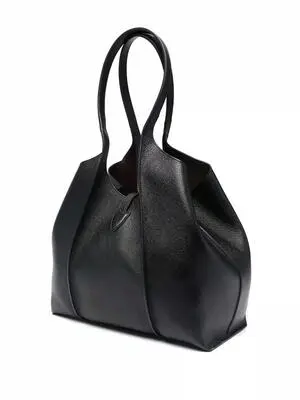TOD'S Leather Shopping Bag - Black