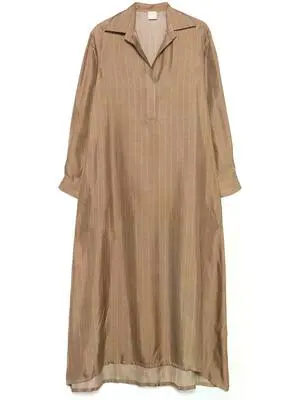 Eleventy Pinstriped Maxi Dress