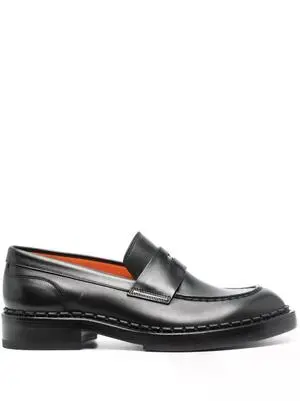 Santoni Alfie Round-toe Loafers