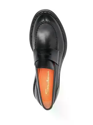 Santoni Alfie Round-toe Loafers