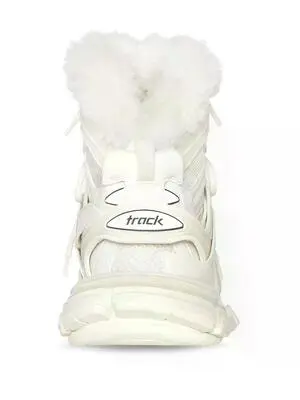 Balenciaga Track Hike Fur-fur Sneaker Boots