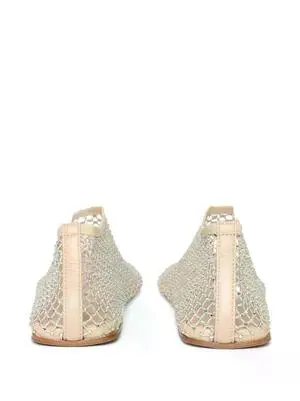 Christopher Esber Minette Mesh Ballerina Shoes - Neutrals
