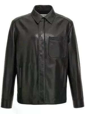 Loewe Long-sleeve Leather Overshirt
