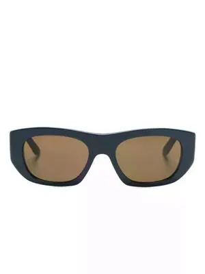 Alexander McQueen Geometric-frame Sunglasses - Blue