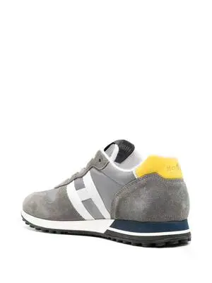 Hogan Panelled Suede Sneakers - Grey