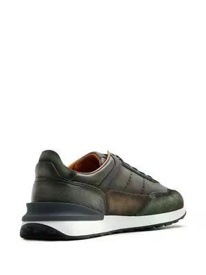 Magnanni Panelled Low-top Sneakers - Green