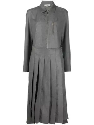 Fendi Zip Up Day Dresses
