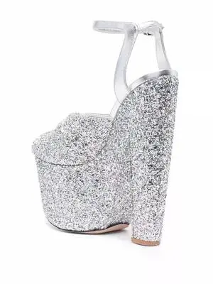 Giambattista Valli Glitter Platform Pumps