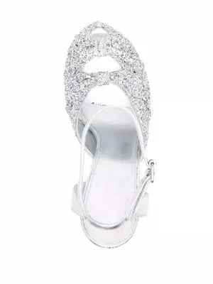 Giambattista Valli Glitter Platform Pumps