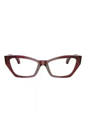 Versace Cat-eye Frame Glasses - Red