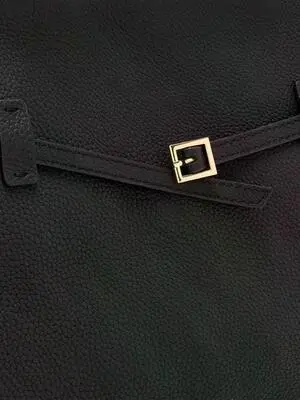 Manu Atelier 35 Le Cambon Leather Tote Bag - Black