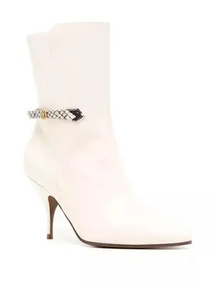 Bally Odeya 85mm Leather Boots - Neutrals