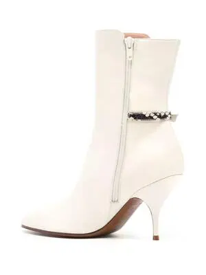 Bally Odeya 85mm Leather Boots - Neutrals