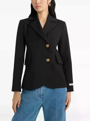 PATOU Belted Twill Blazer - Black