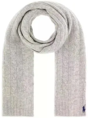 Polo Ralph Lauren Cable-knit Scarf - Grey