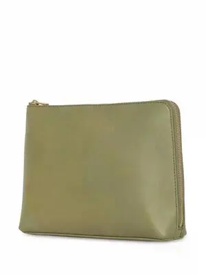 YU MEI Emily Lambskin Pouch - Green