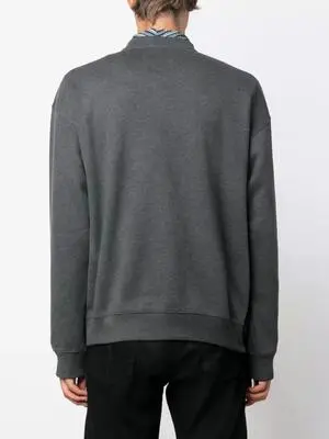 Versace Logo-patch Cotton Sweatshirt