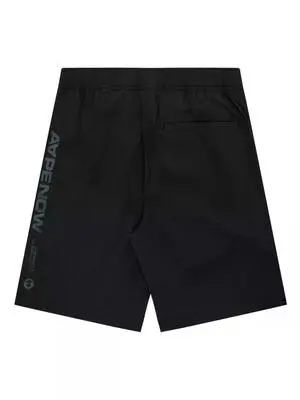 AAPE BY *A BATHING APE Moonface Logo-patch Shorts