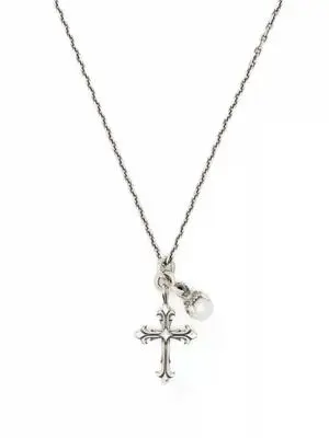 Emanuele Bicocchi Cross-charm Necklace - Silver