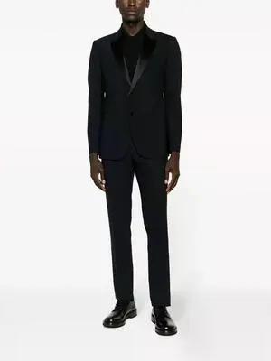 Emporio Armani Satin-trim Single-breasted Suit