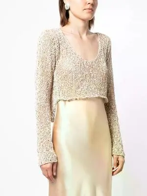 Voz Cropped Loose-knit Jumper
