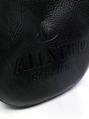 Valentino Garavani Logo-debossed Leather Shoulder Bag