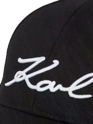 Karl Lagerfeld K/signature Baseball Cap - Black