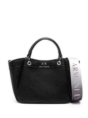 Armani Exchange Logo-debossed Grained-texture Tote Bag